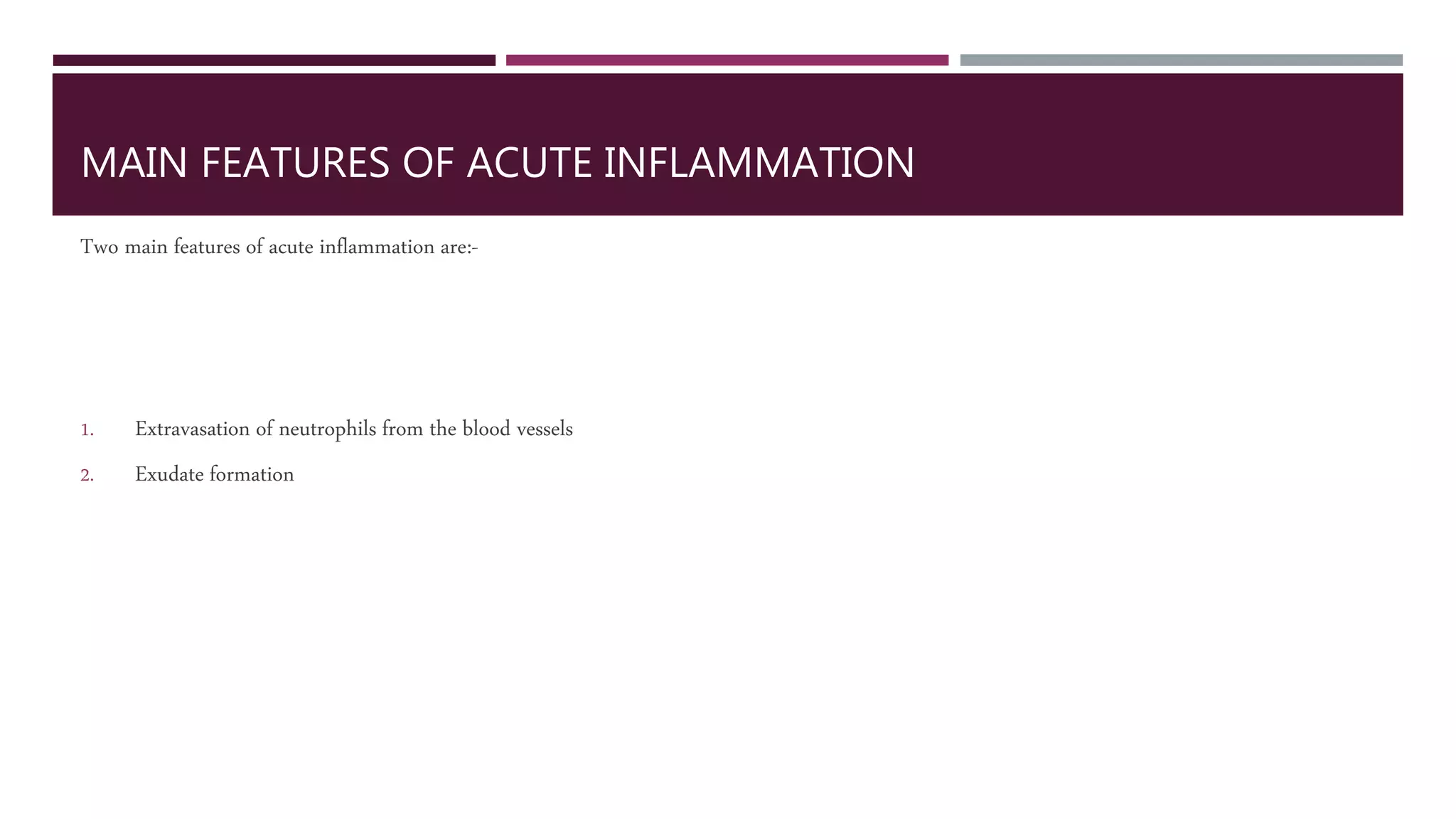 Vascular and cellular events in inflammation | PPTX
