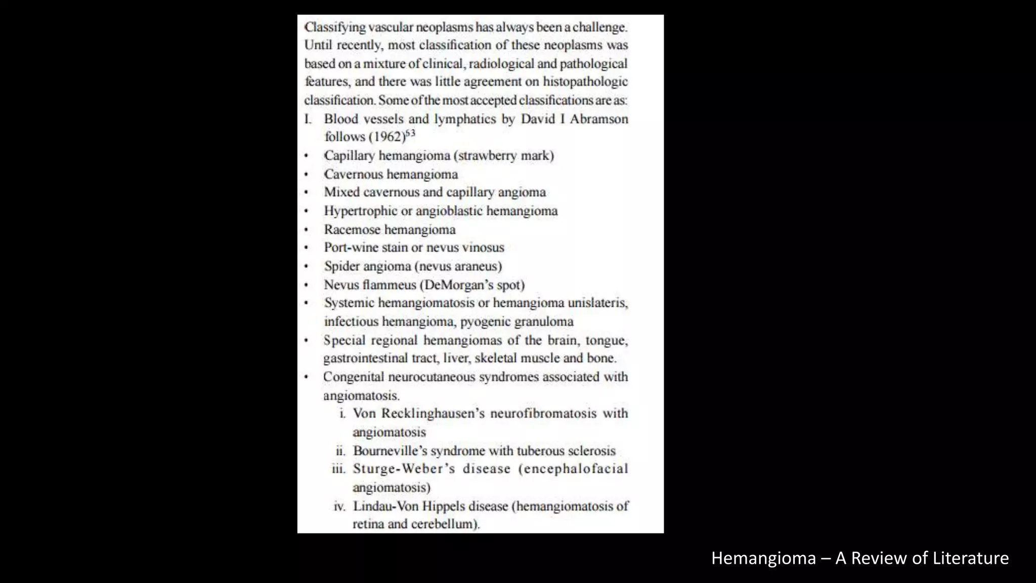 Vascular Anomalies Of Head And Neck Ppt