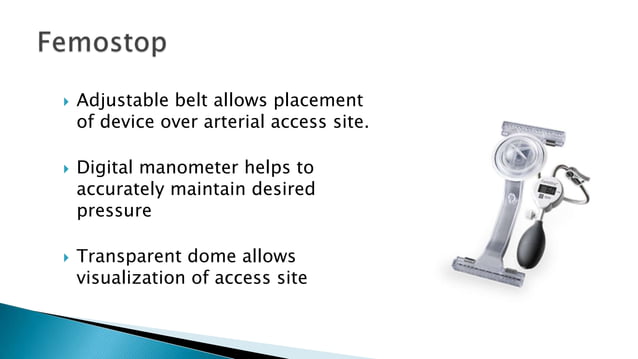 Vascular closure device.pptx | First Aid | Injuries