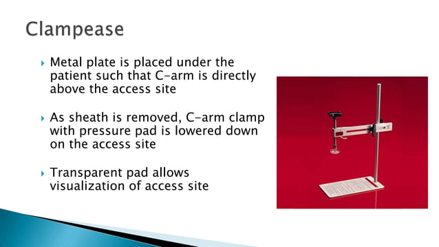 Vascular closure device.pptx | First Aid | Injuries
