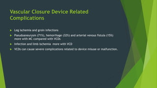 Vascular closure devices | PPTX
