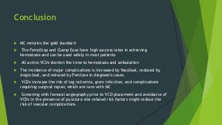 Vascular closure devices | PPTX