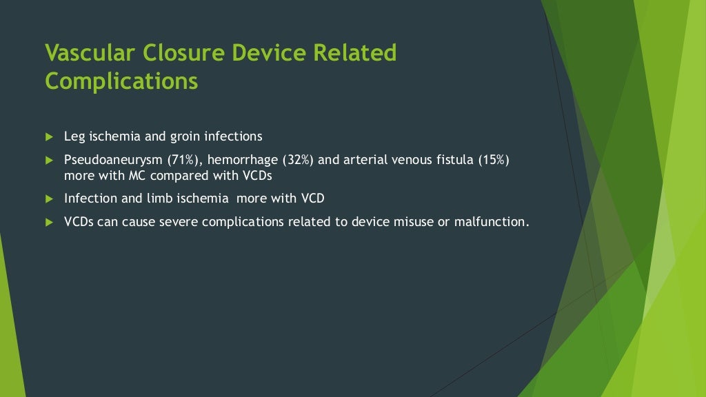 Vascular closure devices