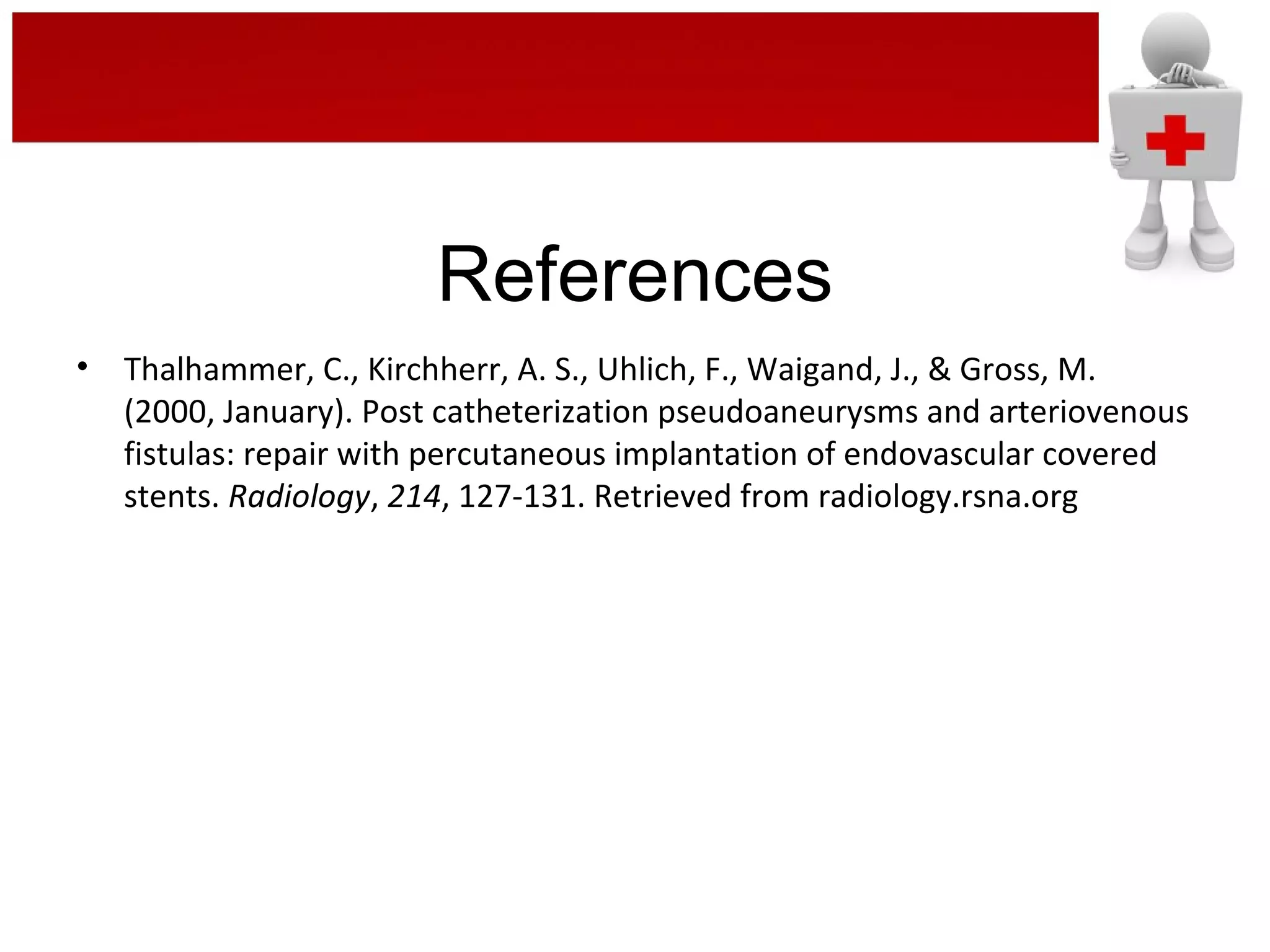 Vascular complications post cardiac catherization | PPT