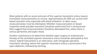 Vascular Diseases of the Bowel | PPTX