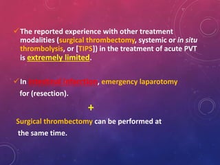 Vascular diseases of the liver by dr mohammed hussien | PPT