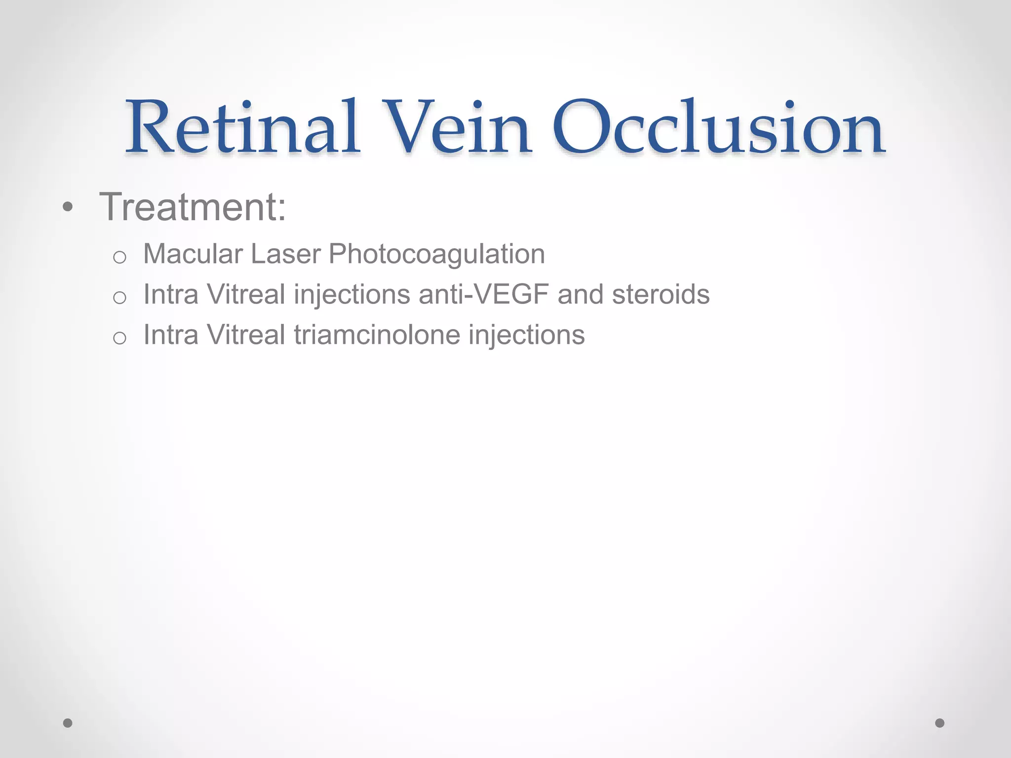 Vascular disorders of retina | PPTX
