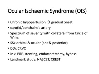 Vascular Events in Ophthalmology | PPT