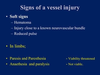 Vascular injuries and Principles of management 2021 | PPT