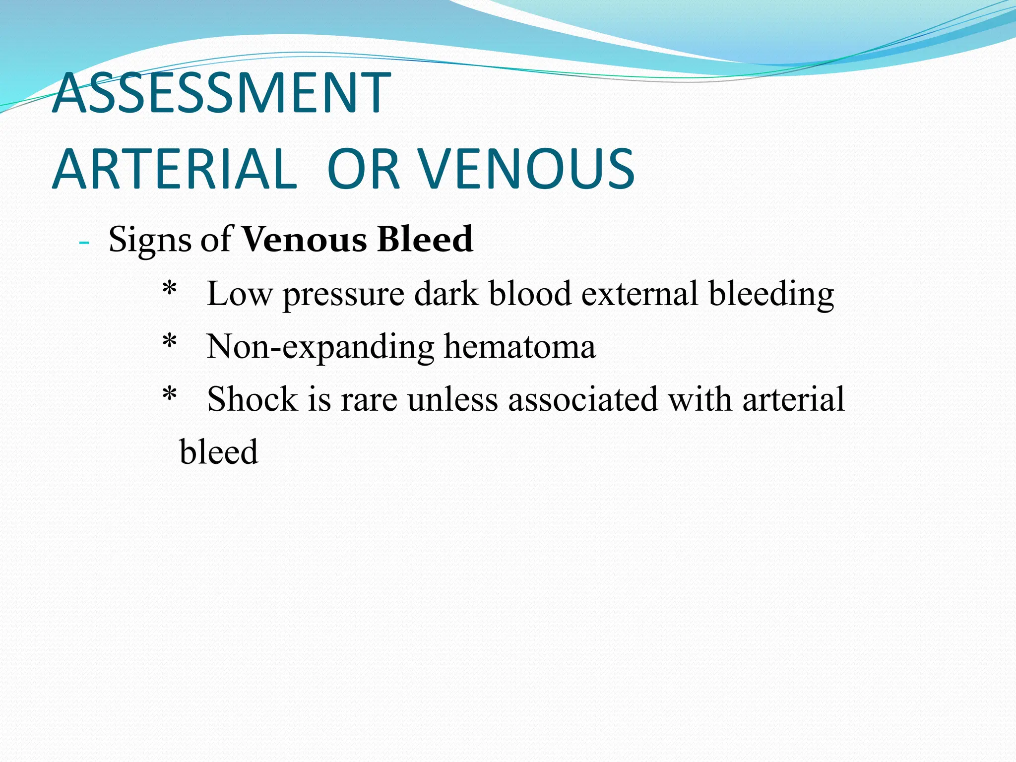 VASCULAR INJURIES involving various structure | PPT