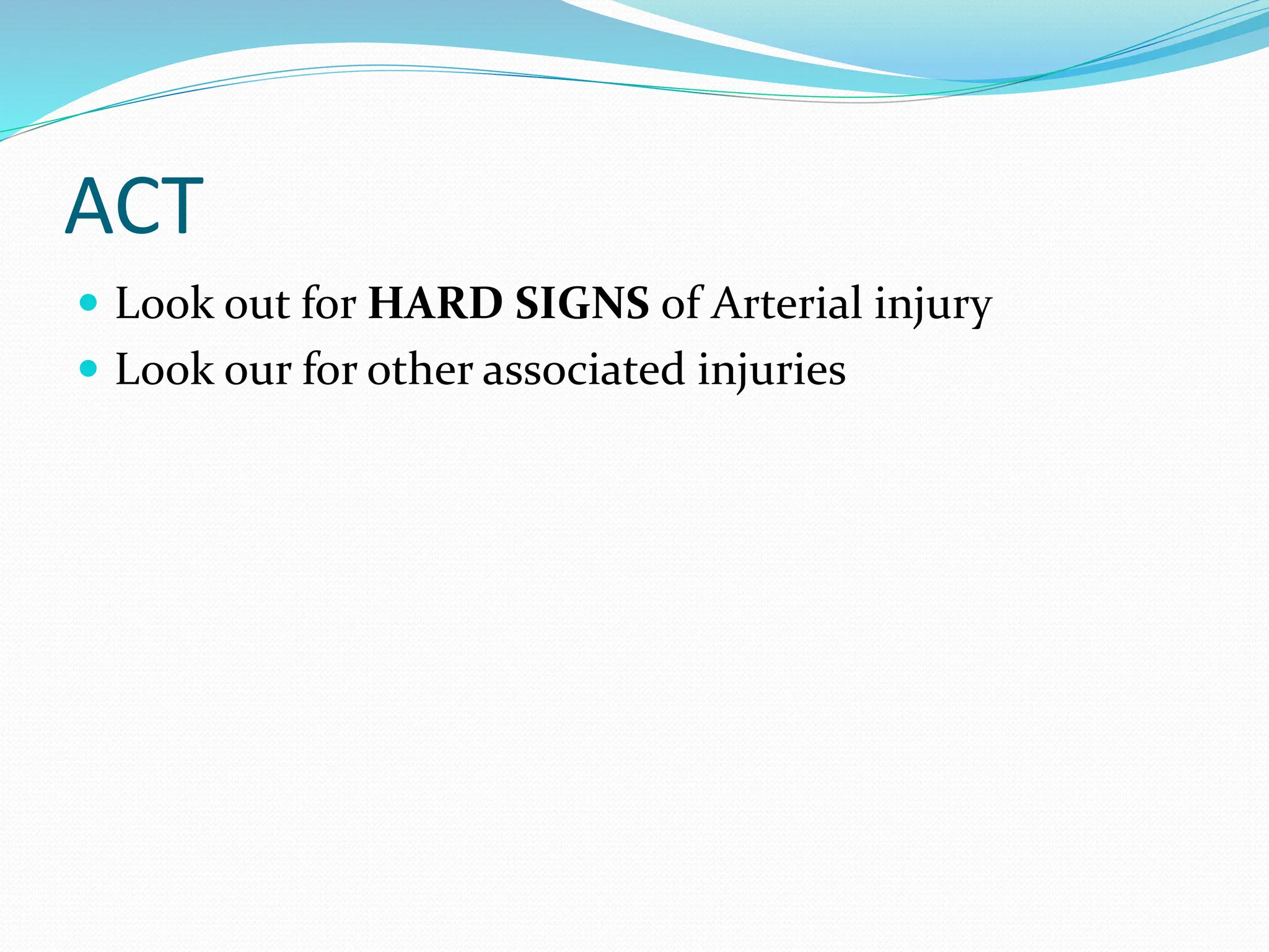 VASCULAR INJURIES involving various structure | PPTX