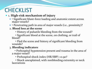 VASCULAR INJURIES involving various structure | PPTX