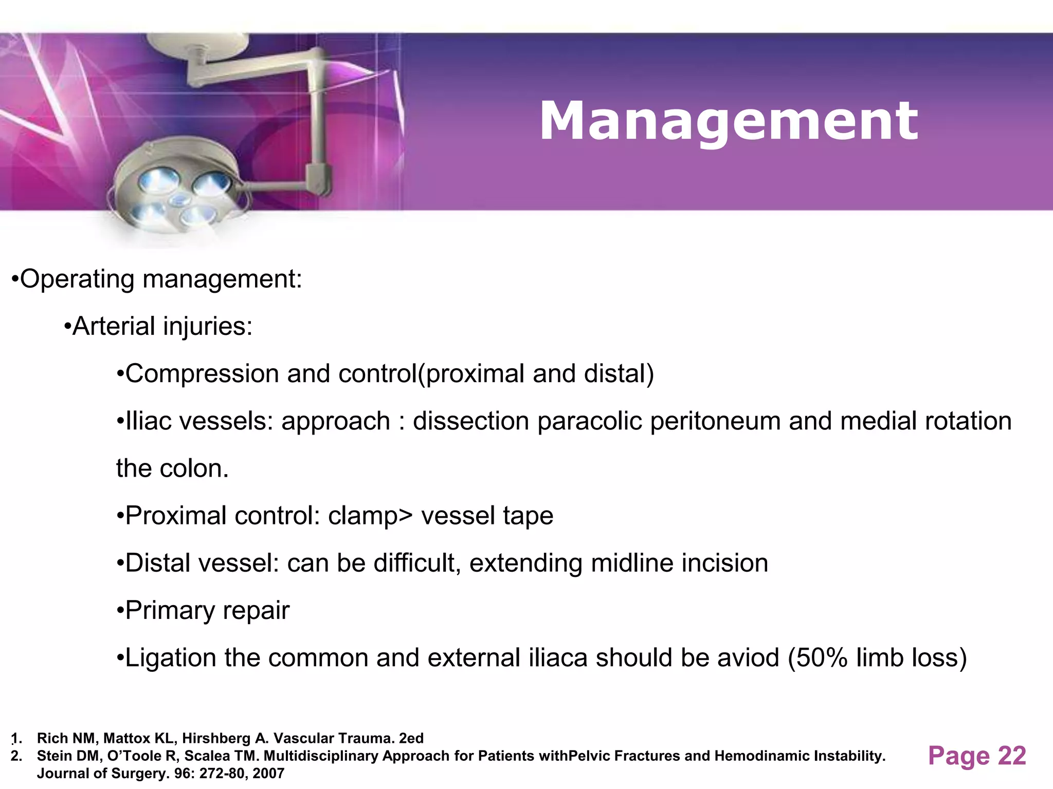 Vascular injury in pelvic trauma | PPSX