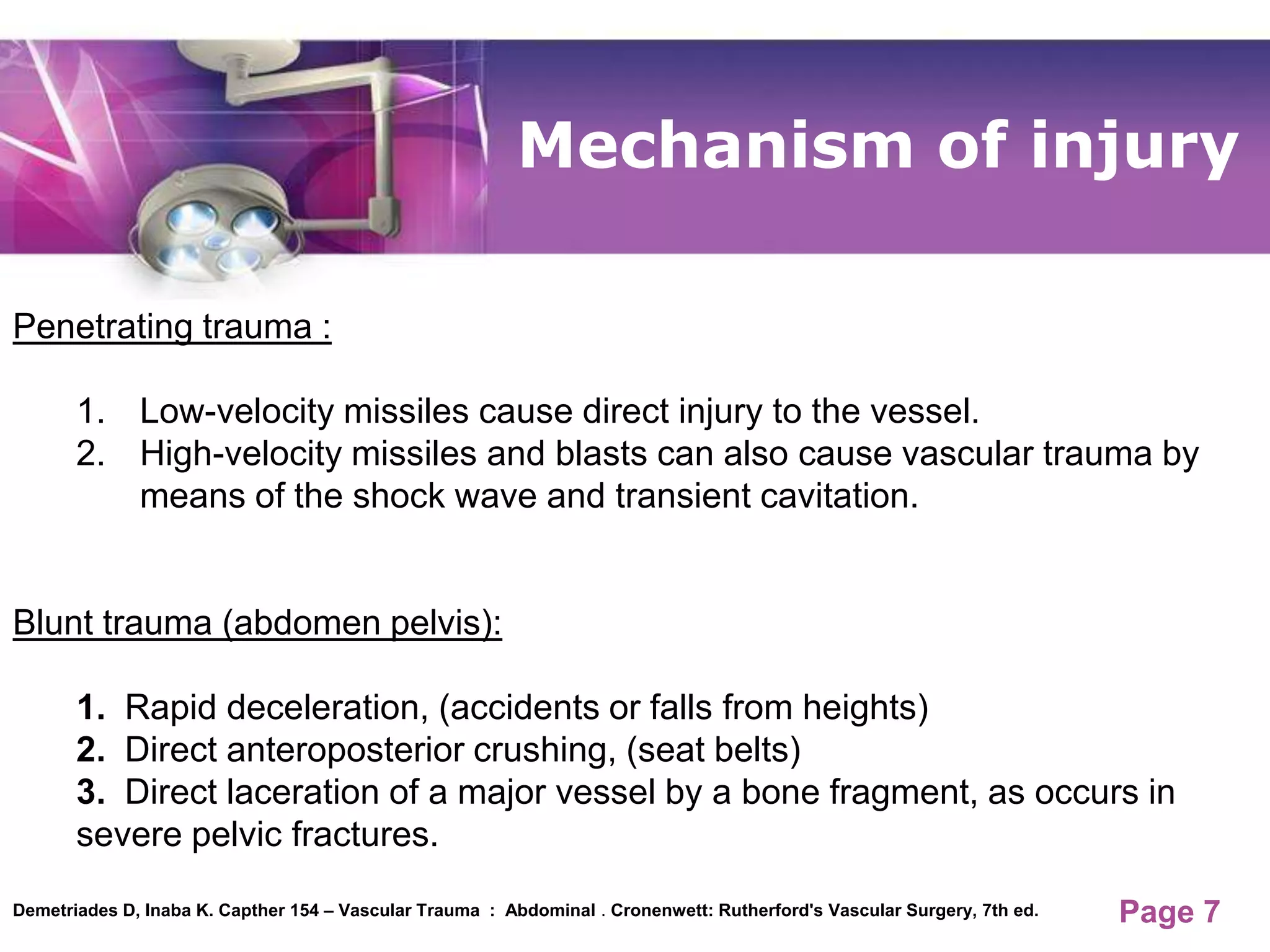 Vascular injury in pelvic trauma | PPSX