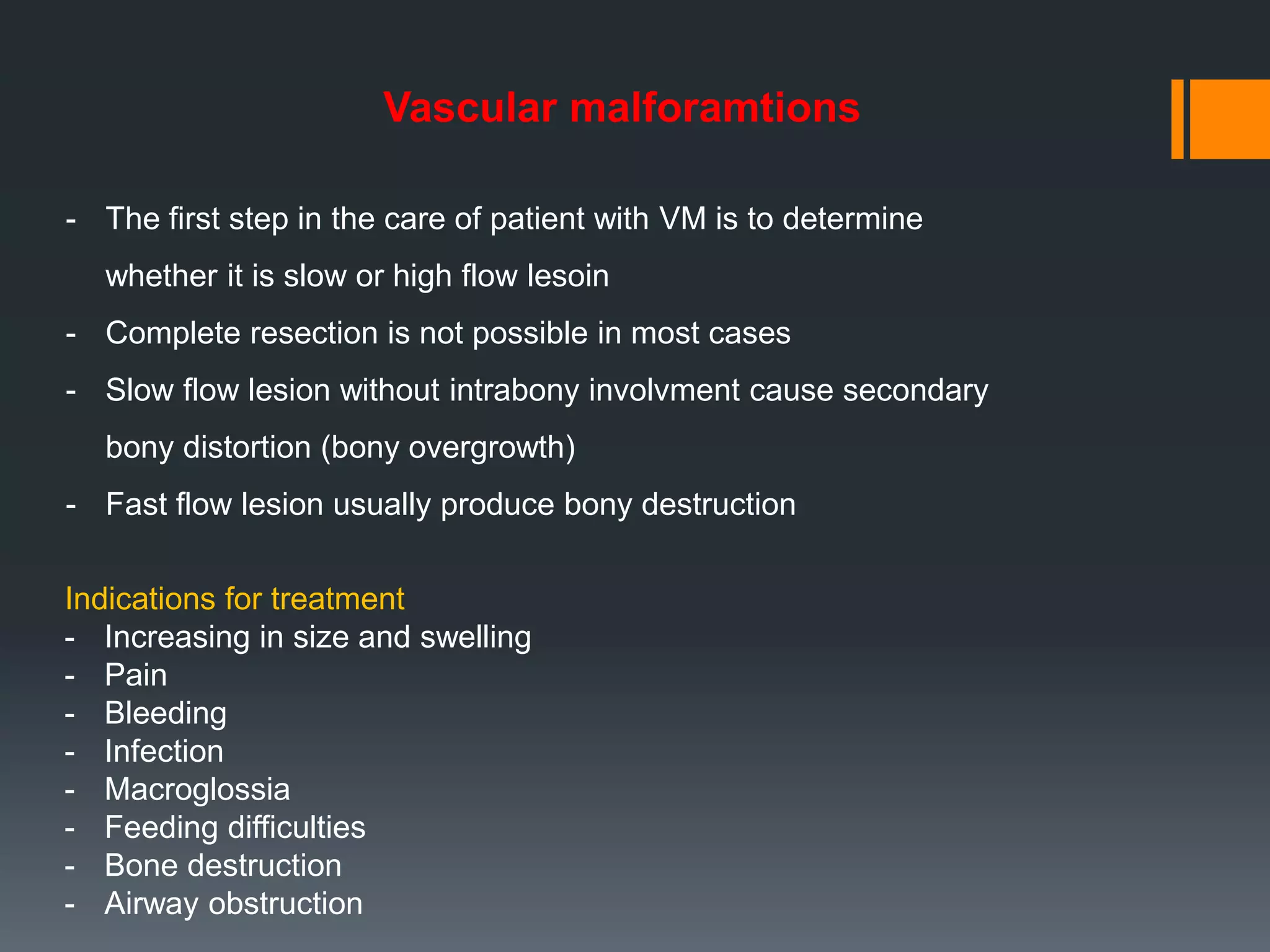 Vascular lesions in the head and neck regions | PPTX