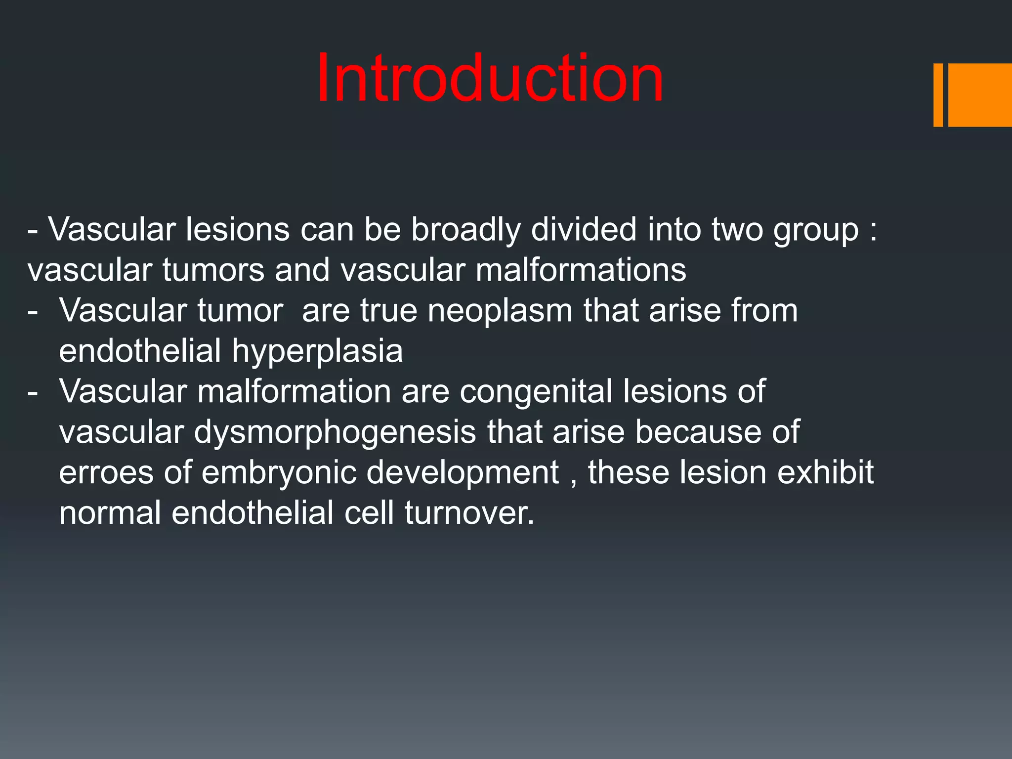 Vascular lesions in the head and neck regions | PPTX