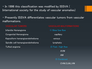Vascular lesions in the head and neck regions | PPTX