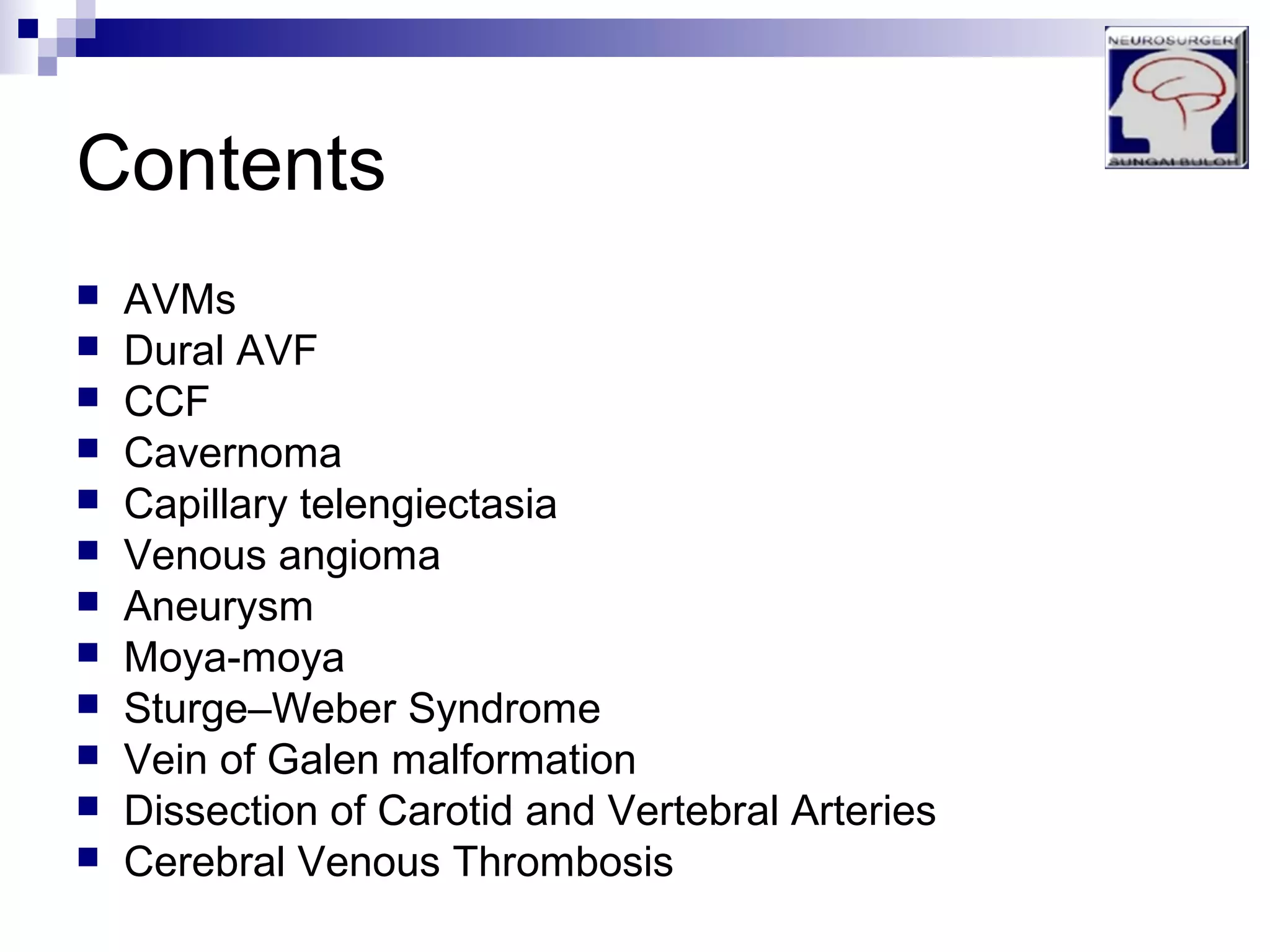 Vascular Lesions of the Brain | PPT
