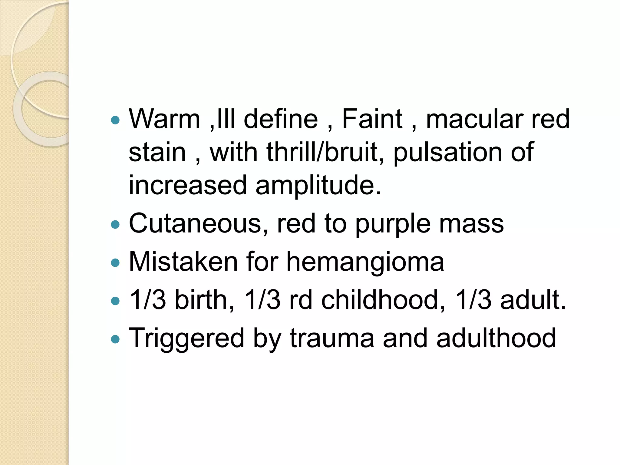 Vascular malformation | PPTX