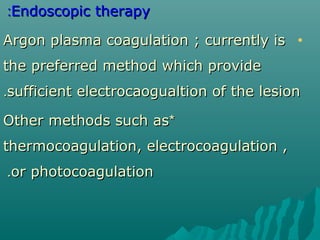 Vascular malformation of the gastrointestinal tract | PPT