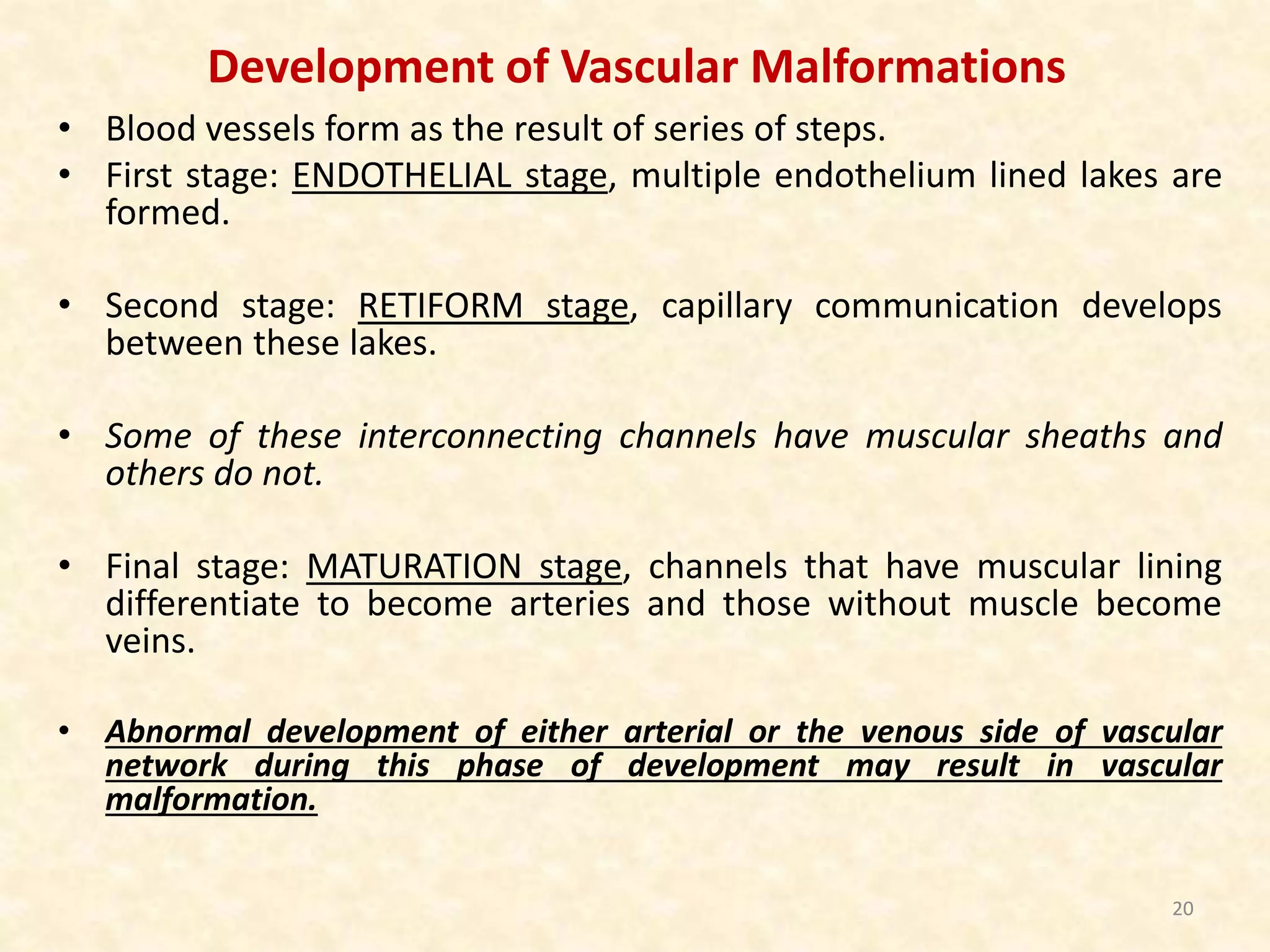 Vascular malformations | PPTX