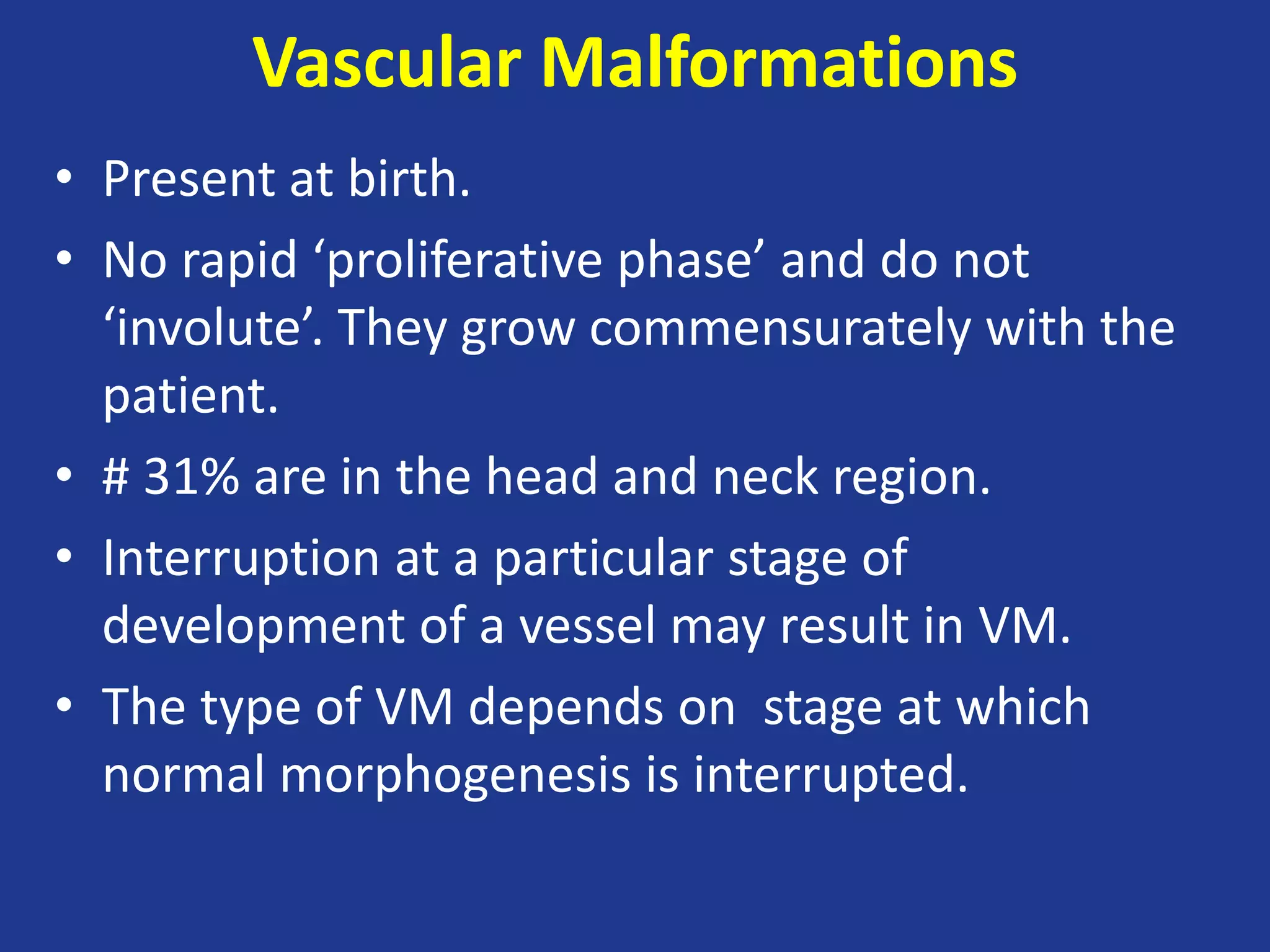 Vascular Anomalies: Vascular Tumours and Vascular malformations | PPTX