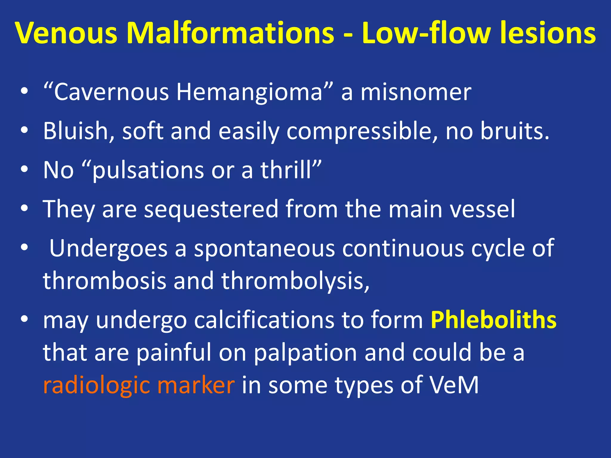 Vascular Anomalies: Vascular Tumours and Vascular malformations | PPTX