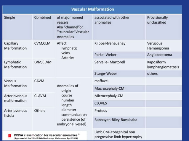 Vascular Anomalies: Vascular Tumours and Vascular malformations | PPTX
