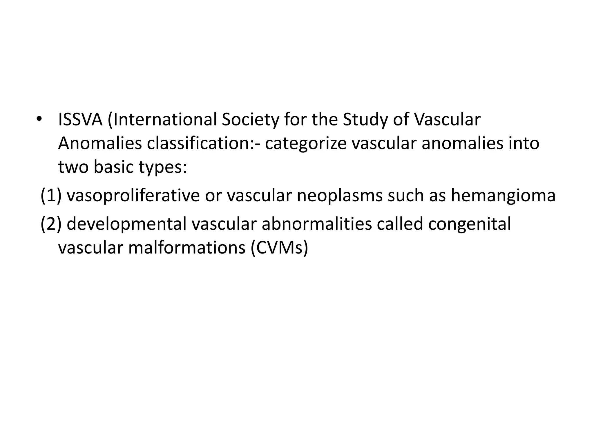 Vascular malformations | PPTX
