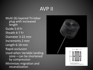 Use of Vascular plugs in cardiovascular medicine | PPTX
