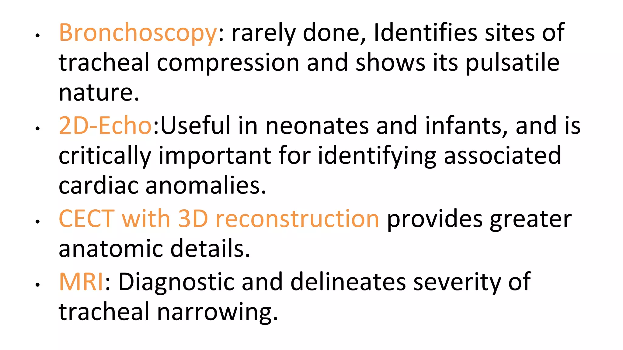 VASCULAR RINGS AND SLINGS TYPES HAEMODYNAMICS PRESENTATION AND ...