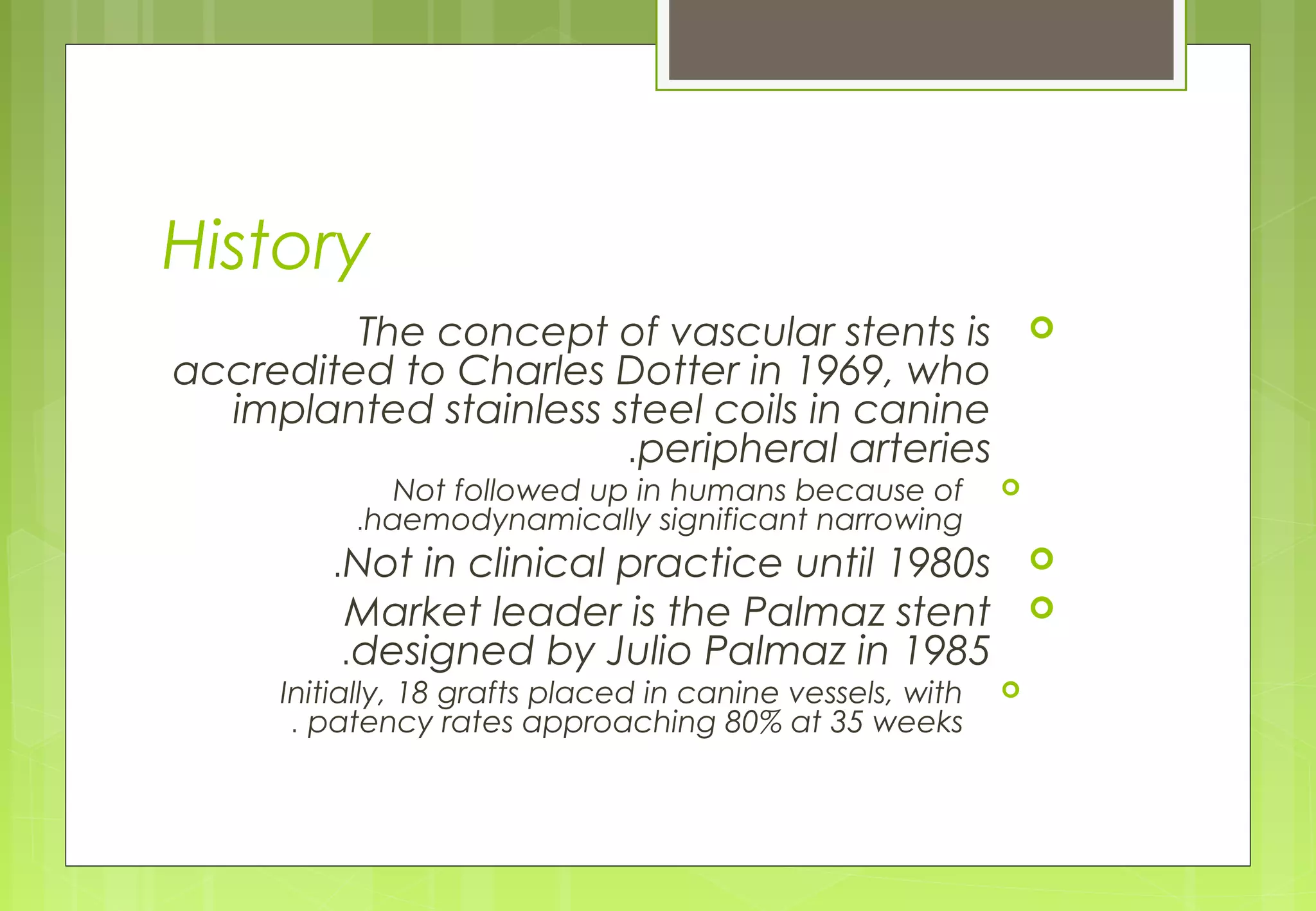 Vascular stents | PPT