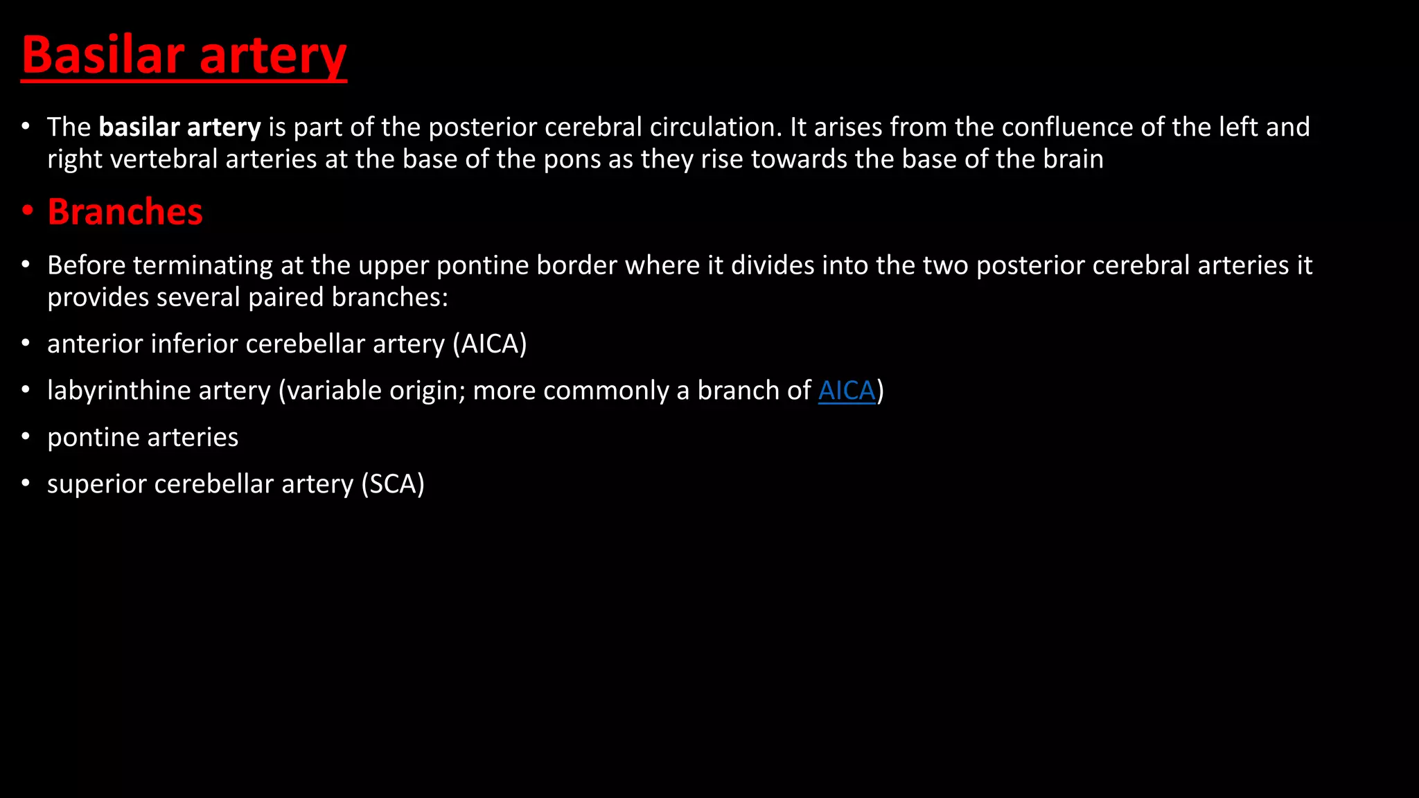 vascular supply of brain | PPTX