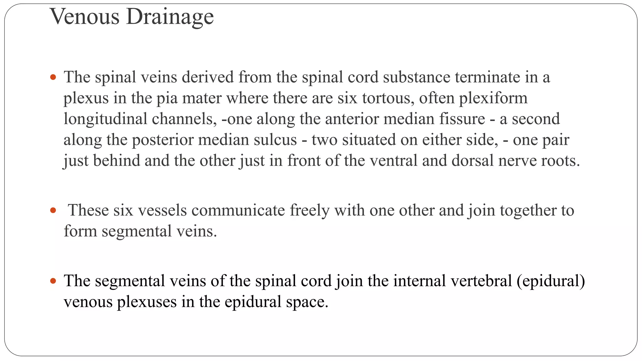 Vascular supply of spinal cord dr bikal | PPTX