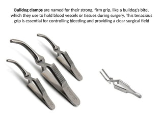Vascular Surgical Instruments introduction | PPTX