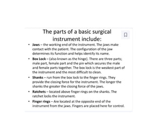 Vascular Surgical Instruments introduction | PPT