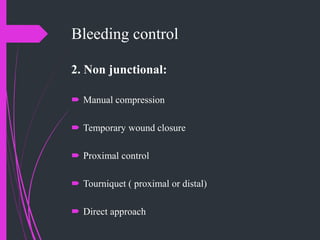 Lower extremity Vascular Trauma: Challenges & Pitfalls | PPTX