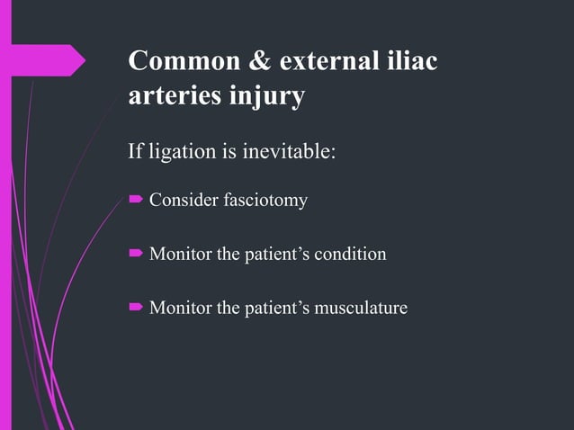 Lower Extremity Vascular Trauma Challenges Pitfalls Ppt