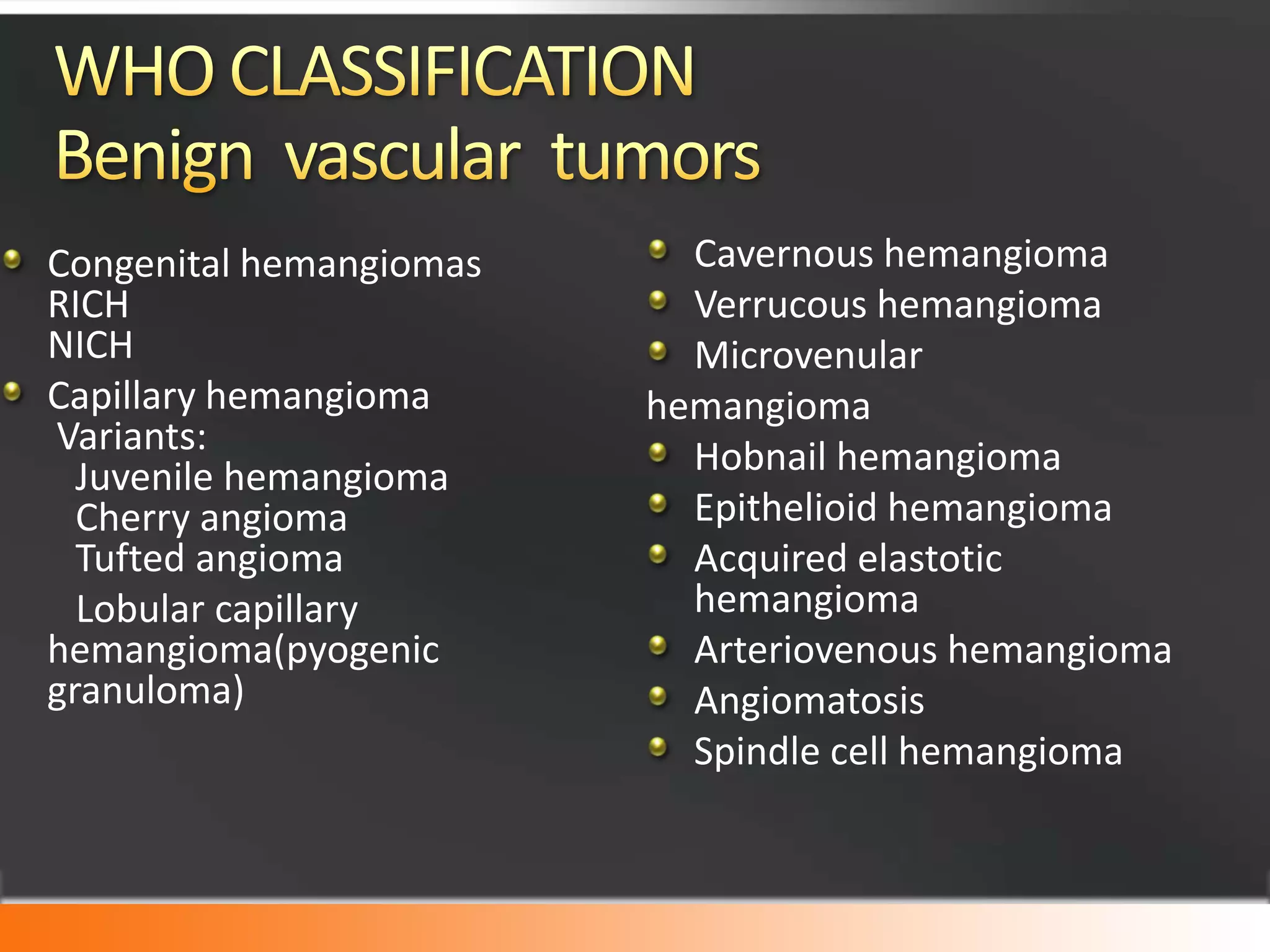 Vascular tumors of soft tissue | PPTX