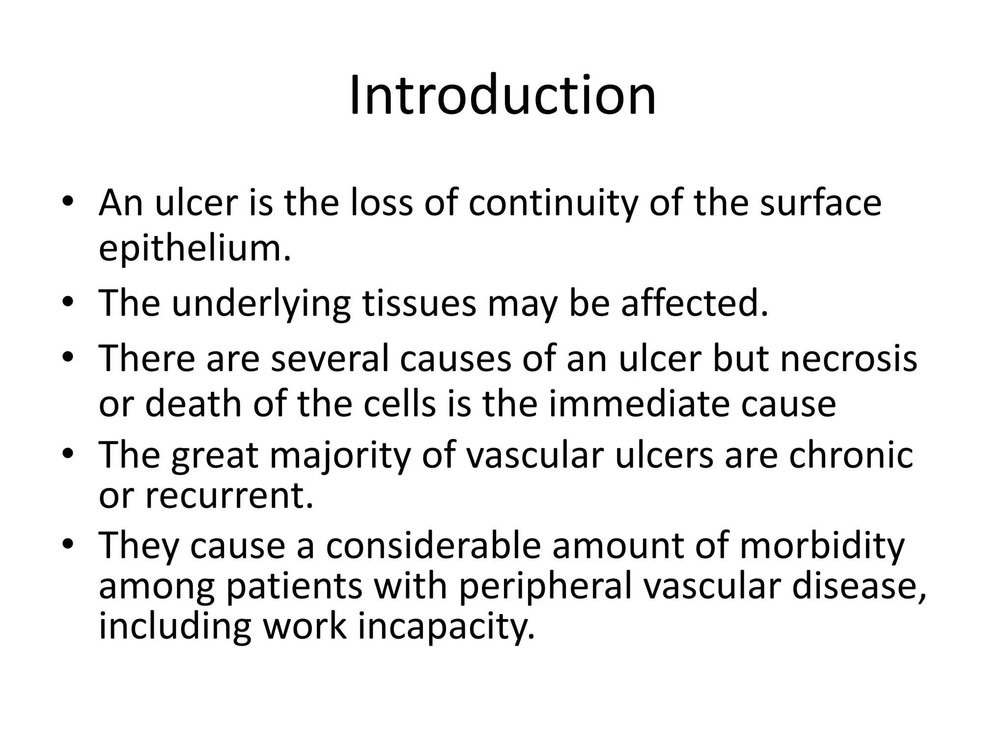Vascular Ulcers Ppt - | PPTX