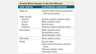 Vasculature and lymphatic drainage of Oral Cavity.pptx