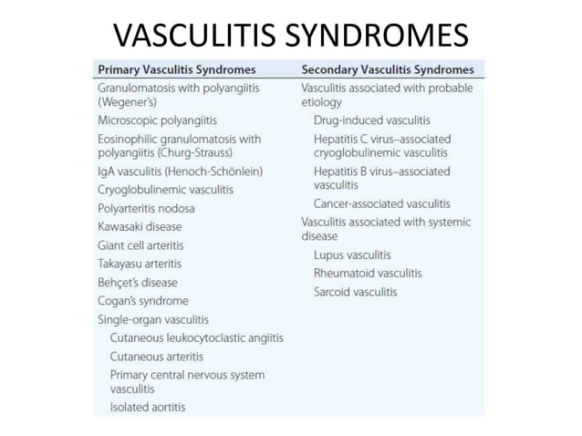 Vasculitis | PPT
