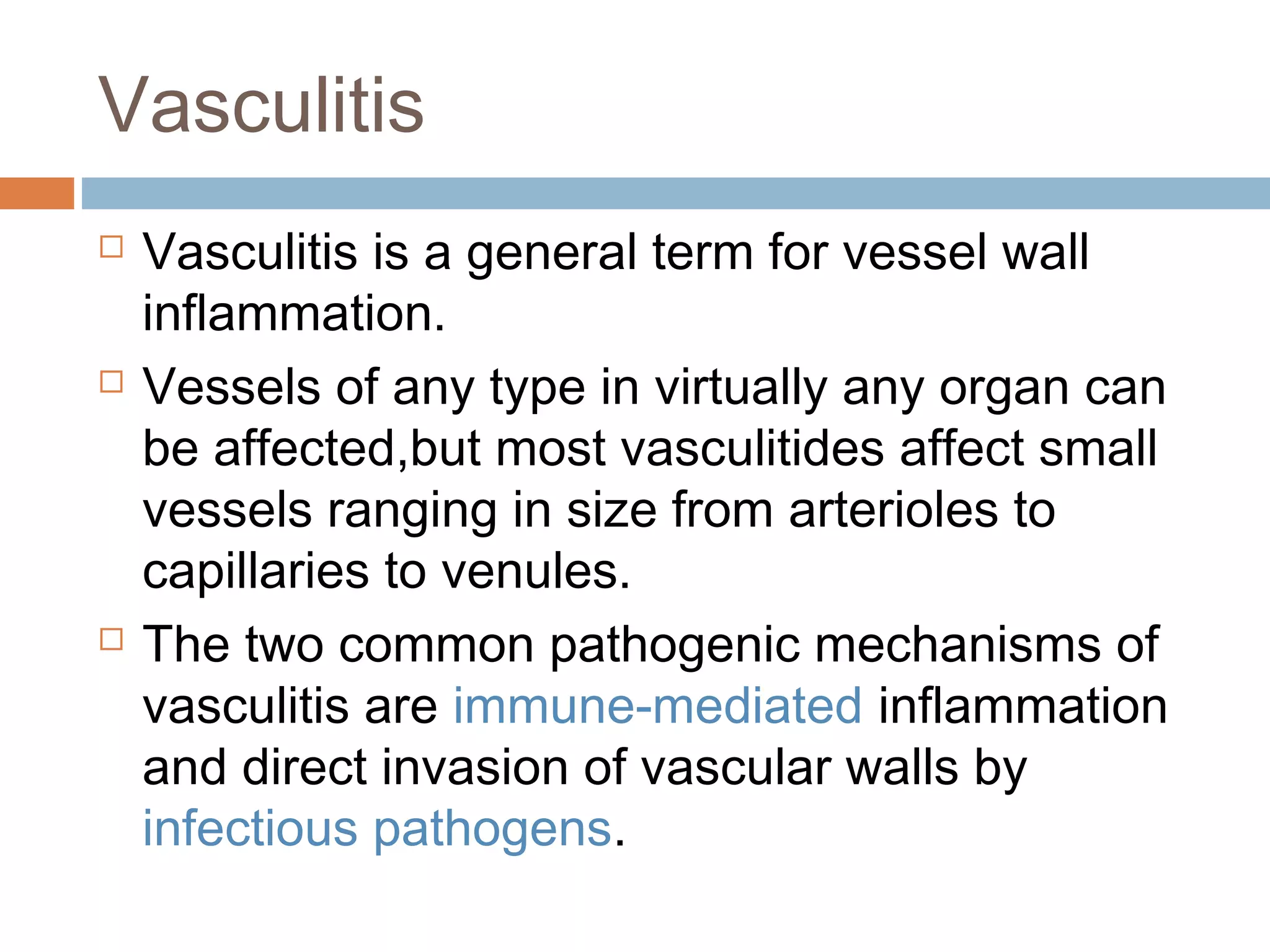 Vasculitis | PPT