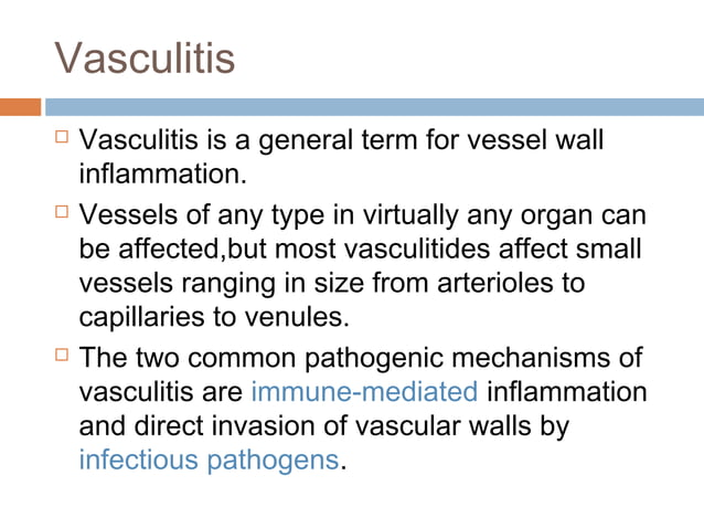 Vasculitis | PPT