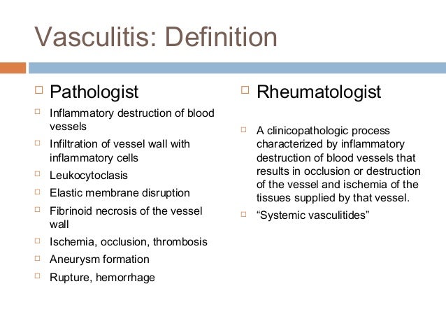 Autoimmune Vasculitis Types