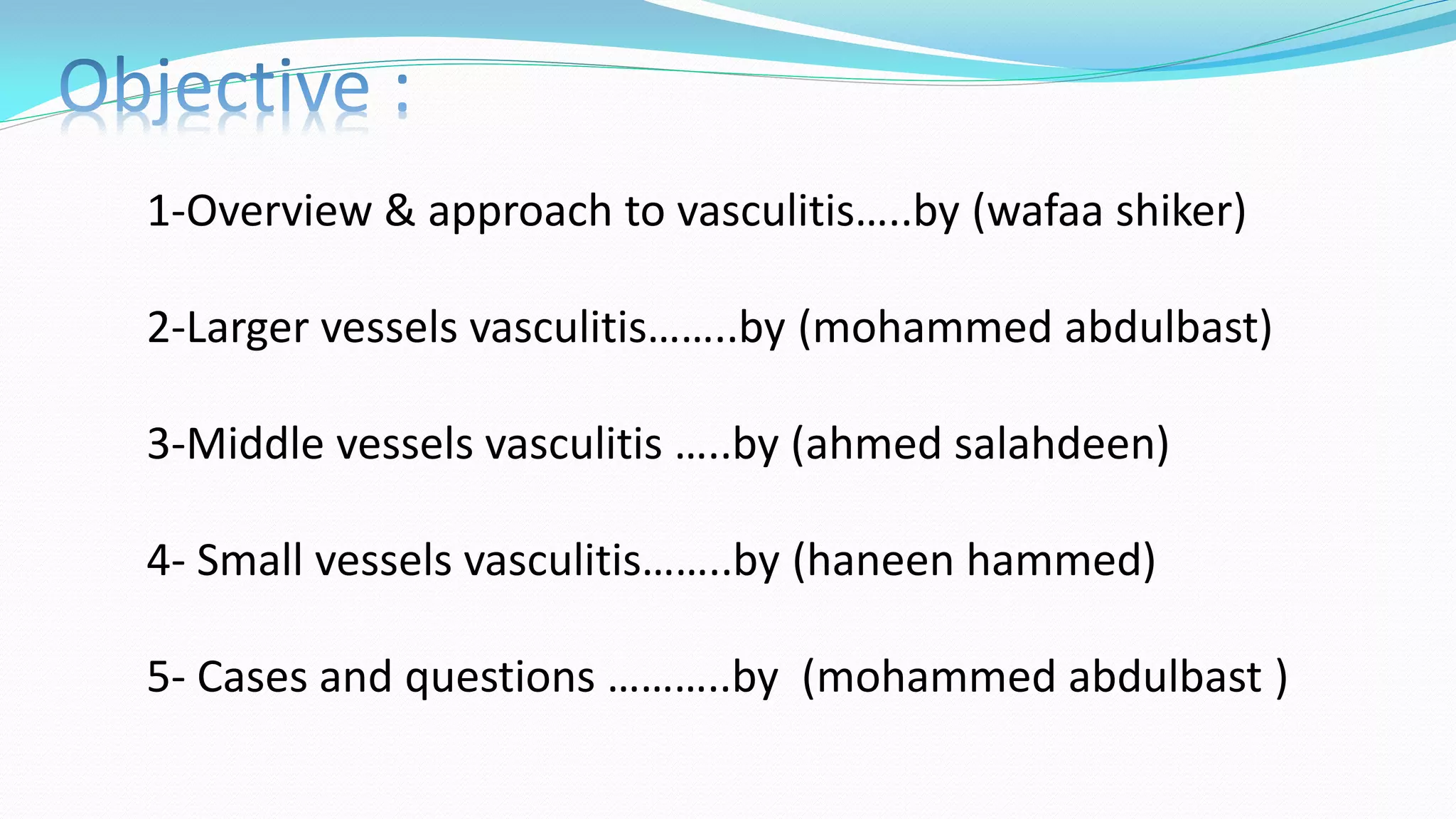 Vasculitis | PDF
