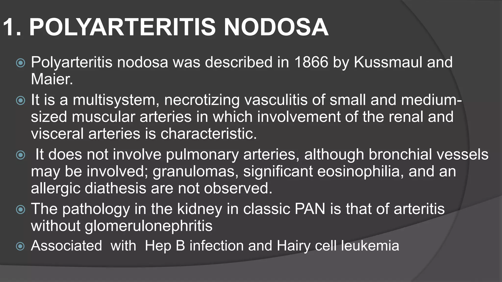 THE VASCULITIS SYNDROME | PPTX