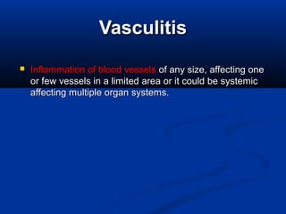 Vasculitis | PPT