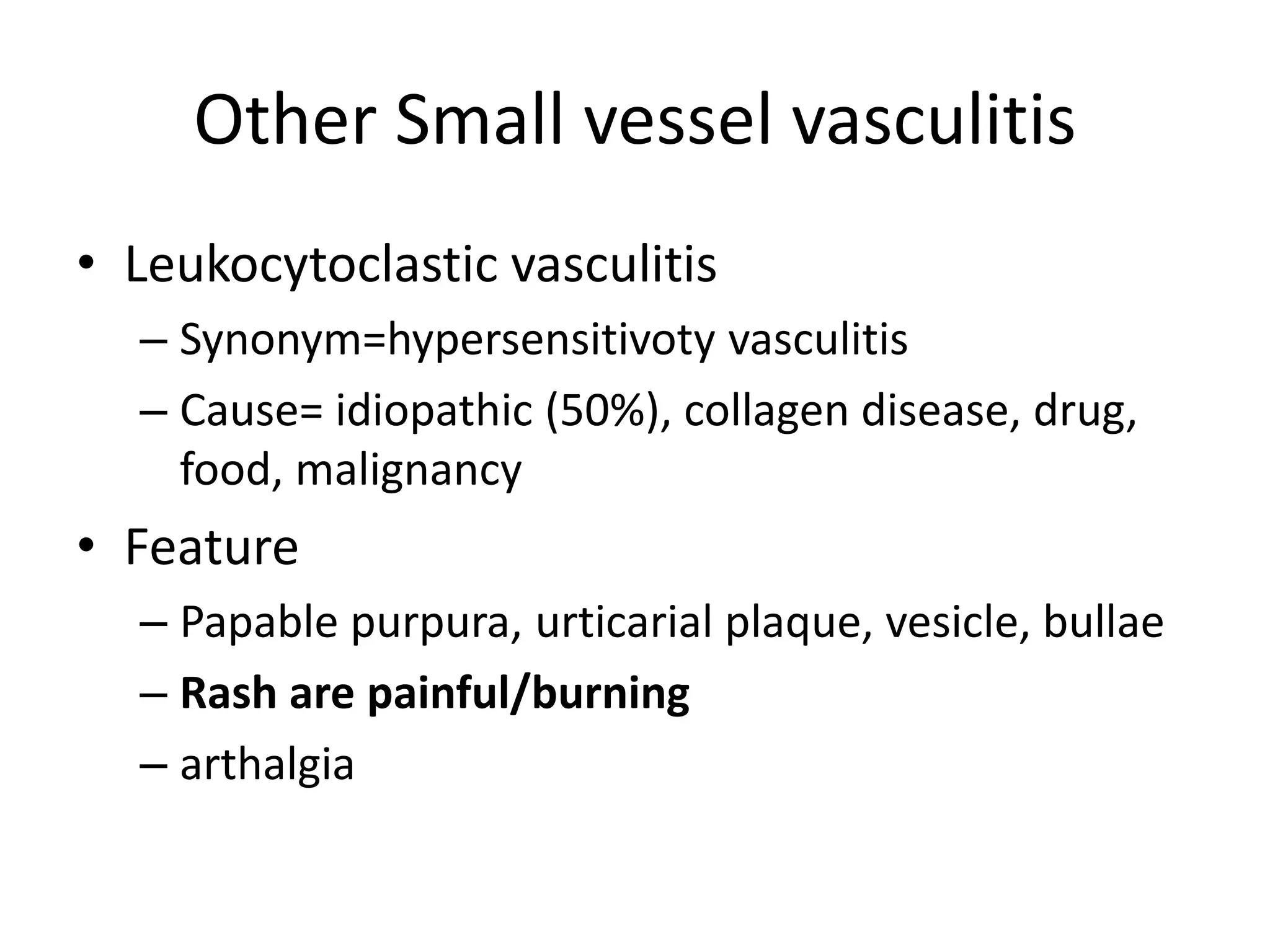 Small vessel vasculitis | PPTX