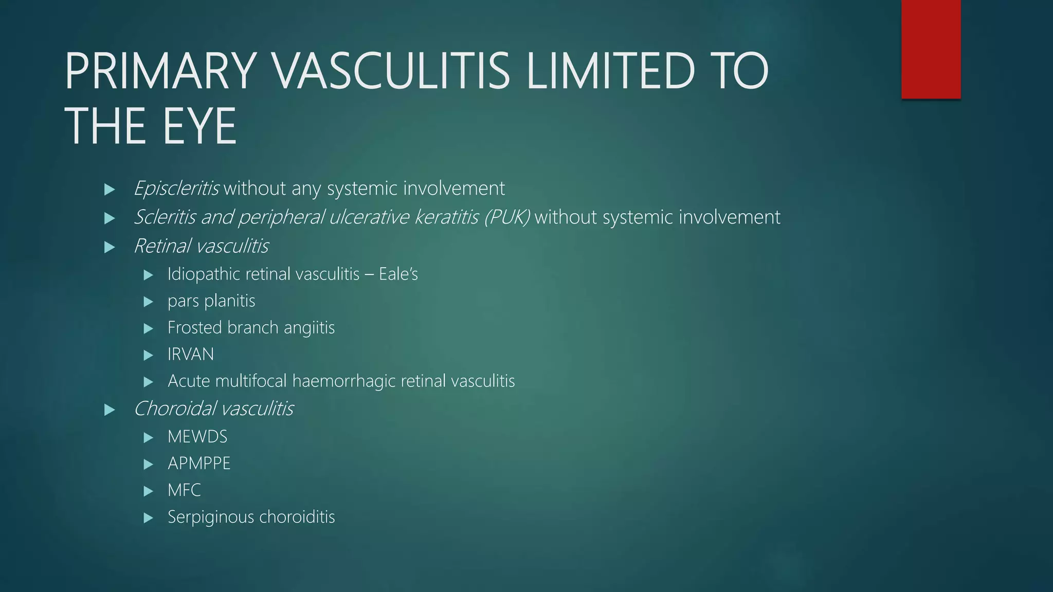 Vasculitis | PPT